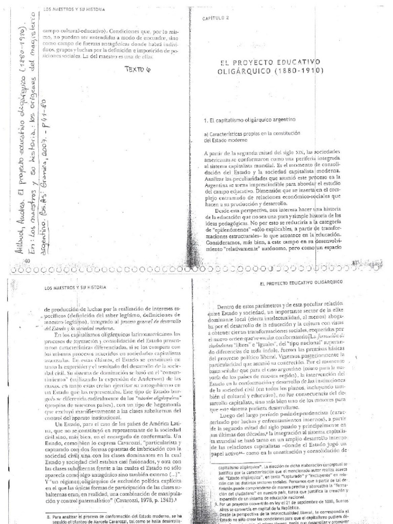 El Proyecto Educativo Argentino Aillaud | PDF