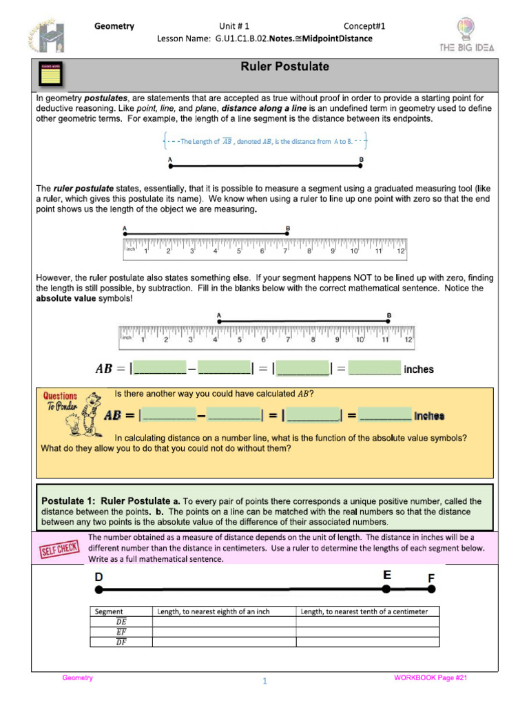 Introduction to Geometry Practice | PDF