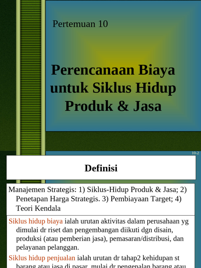 10 ManBiaya (Pert9) SiklHiToC | PDF