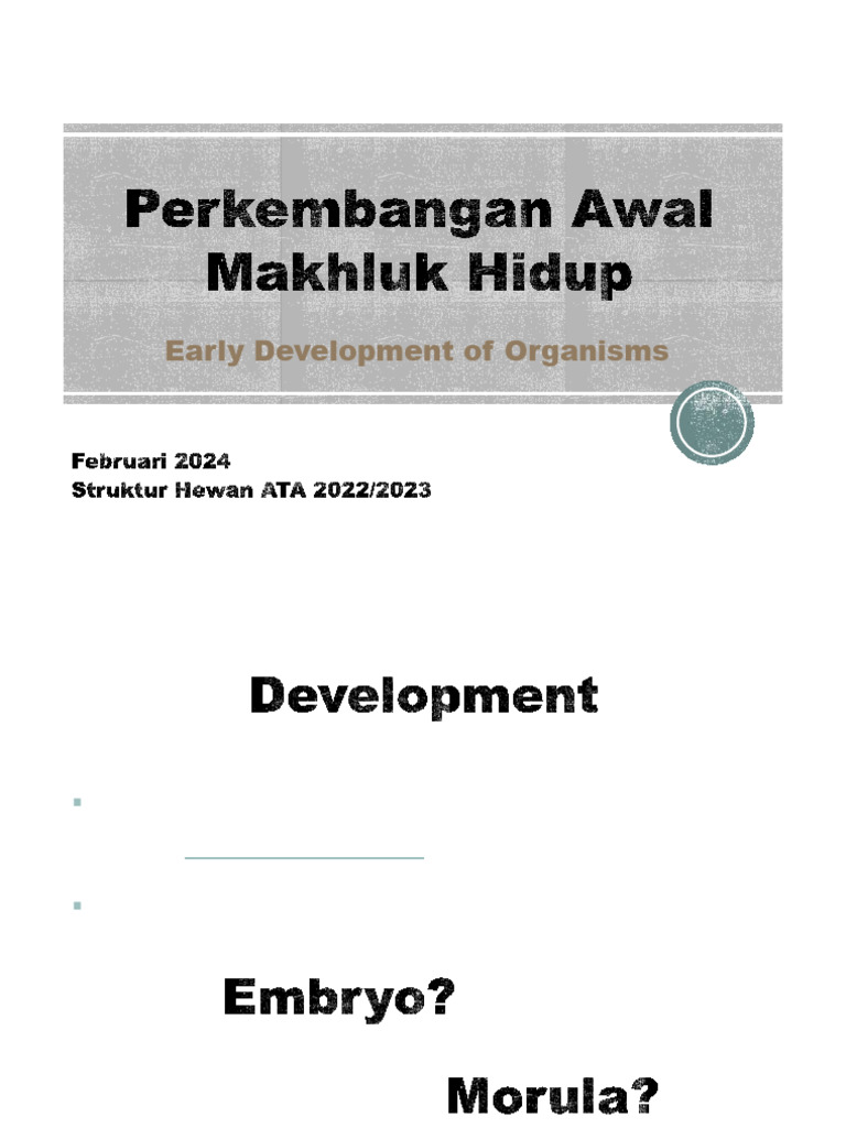 13 Feb 2024 - Perkembangan Awal Makhluk Hidup | PDF | Embryo ... 13 Feb 2024 - Perkembangan Awal Makhluk Hidup | PDF | Embryo ...