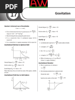 Gravitation Class11 Formulas | PDF
