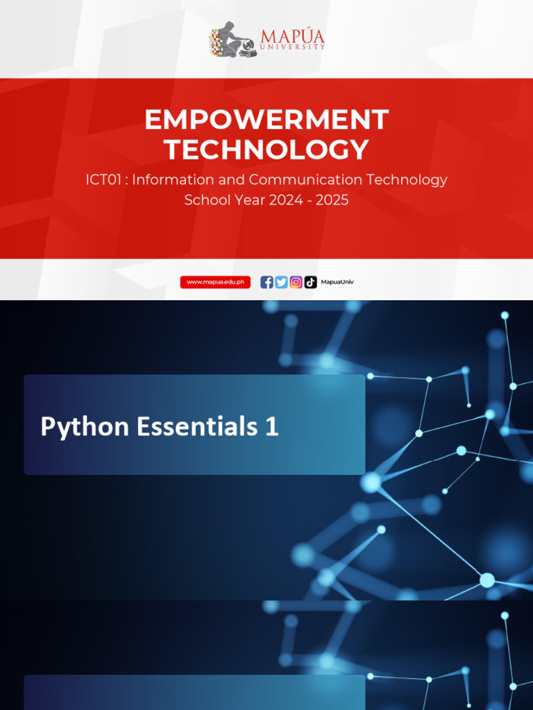 ICT01-Course Outcome 5_Module 3.1 | PDF | Inequality (Mathematics) | Mathematics