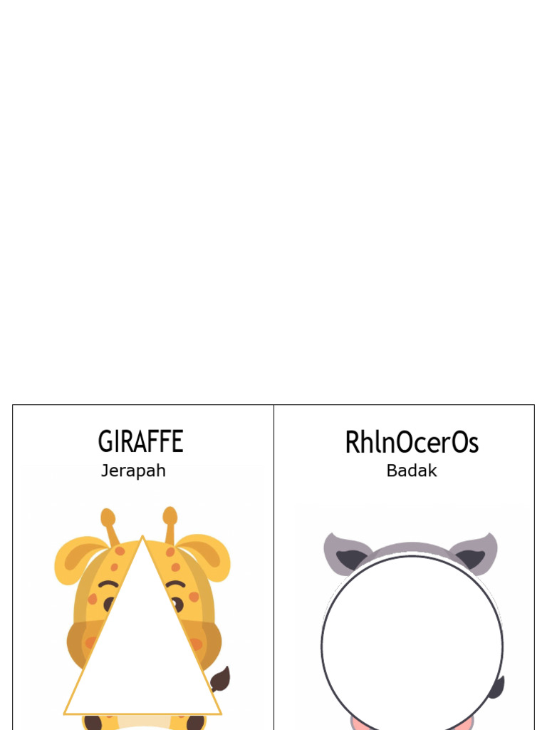 Free Printable Animal Shape Rxdroy | PDF