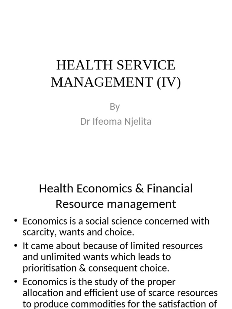 Health Service Management (Iv) | PDF | Taxes | Employment