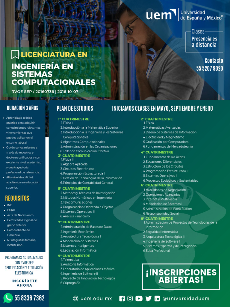 Licenciatura-en-Ingenieria-en-Sistemas-Computacionales-min | PDF | Ingeniería | Informática