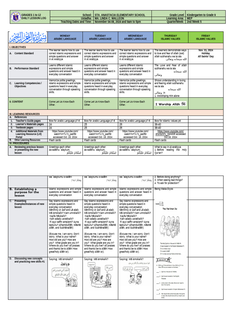 DLL Q2 Wk5 | PDF | Learning