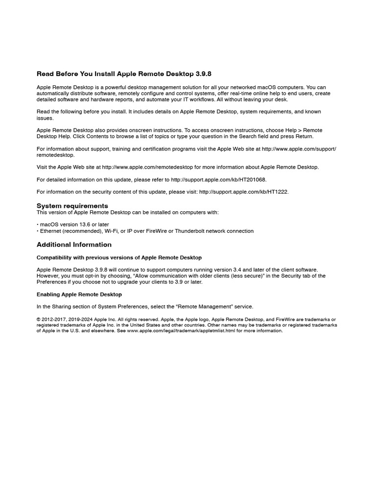 Remote Desktop | PDF