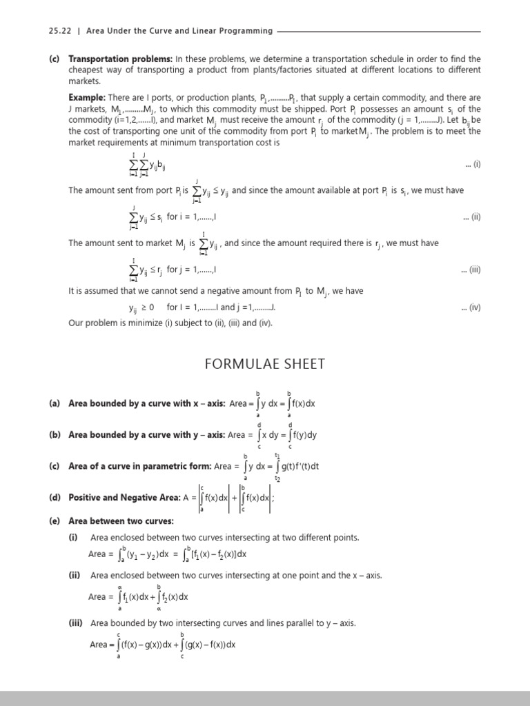 Transportation & Curve Area Optimization | PDF | Area | Elementary Geometry