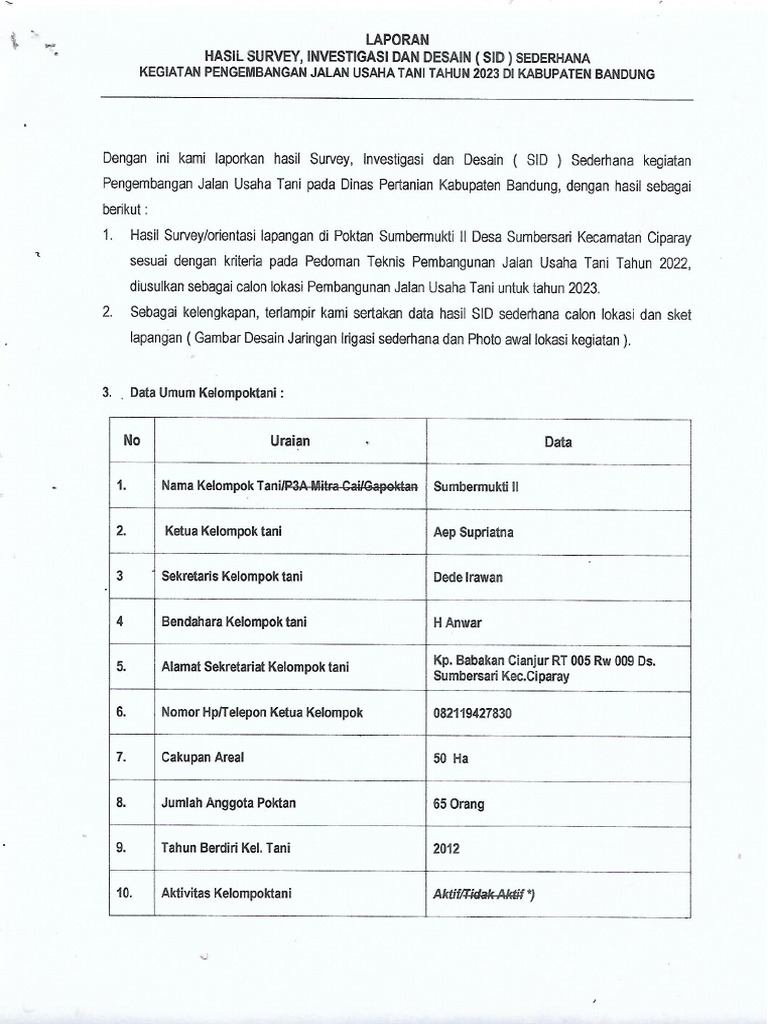 Scan SID JUT Poktan Sumbermukti II | PDF