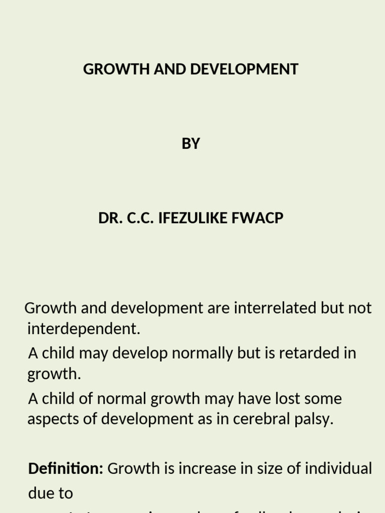 Growth and Development | PDF | Adolescence