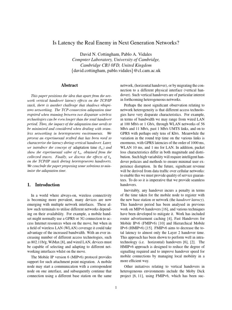cottinghamVidales | PDF | Computer Network | Transmission Control Protocol