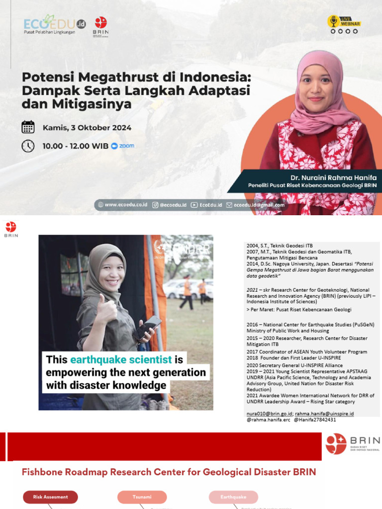 Pusgen 2024: Mitigasi Gempa dan Tsunami | PDF