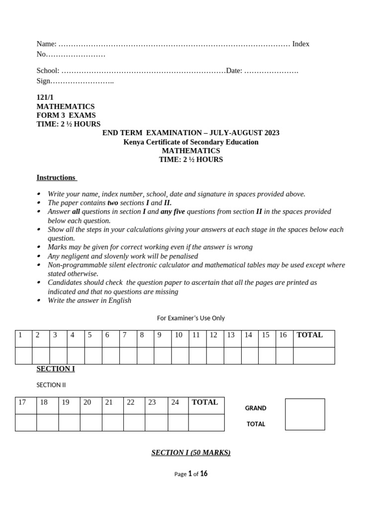Math f3 Pp1 Et2 2023 Qn (1) | PDF | Pound Sterling | Logarithm