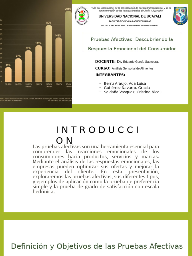 TEMA 31 - Pruebas Afectivas. Prueba de Preferencia Simple. Prueba de ...