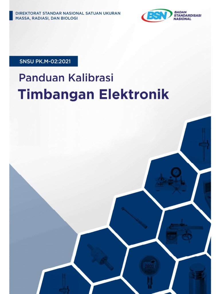 SNSU PK.M-02 2021 Panduan Kalibrasi Timbangan Elektronik | PDF