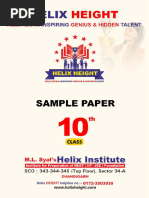 Class 10 PW NSAT Sample Paper | PDF | Taste | Soma (Biology)