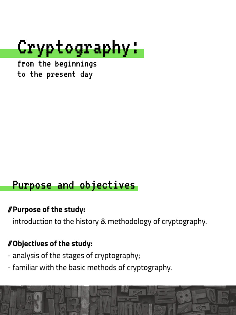 Cryptography 1 | PDF