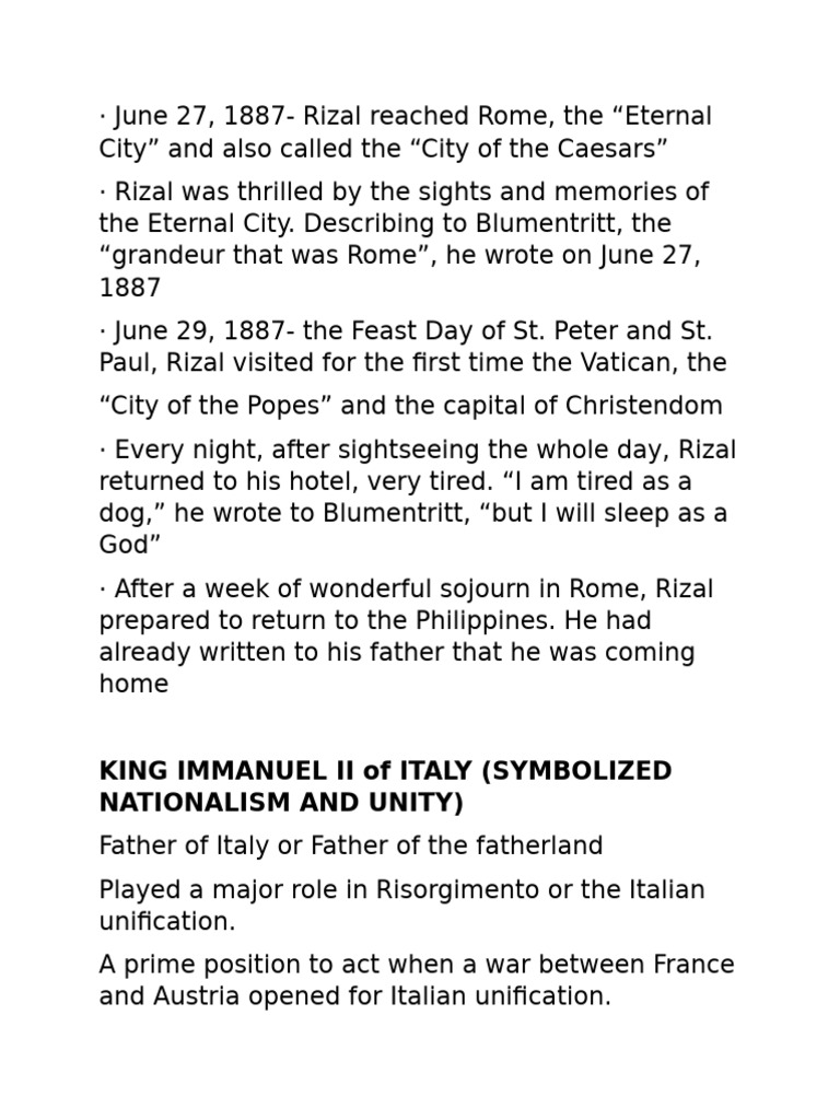 ACTSSSSS RIZAL | PDF | Holy See | Vatican City