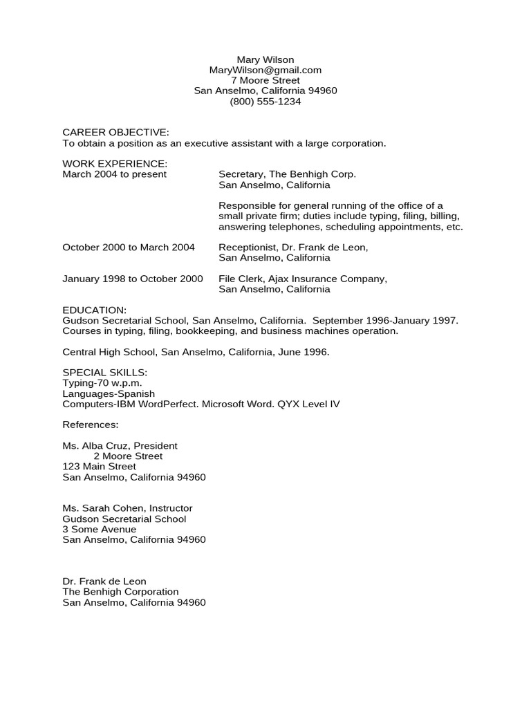 Sample Resume in Contact Center | PDF