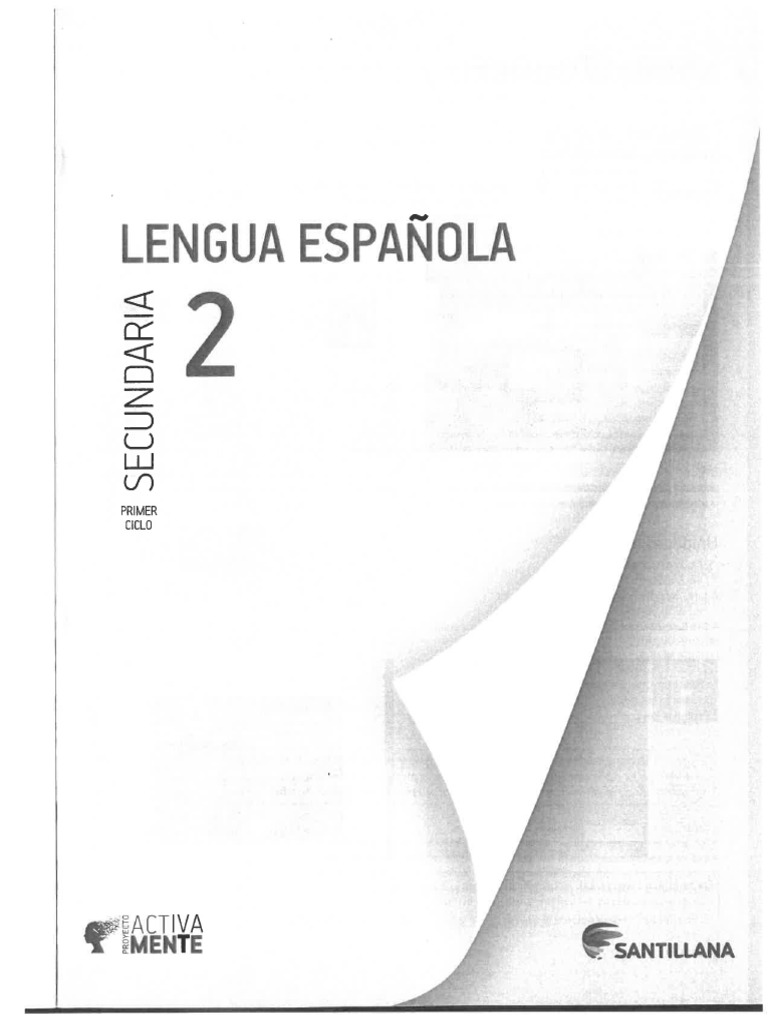 Lengua Española 2do Secundaria, Activamente | PDF