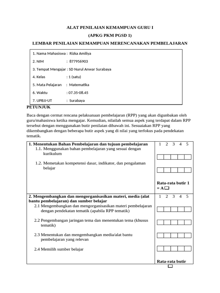 APKG PKM Sesi 7 | PDF