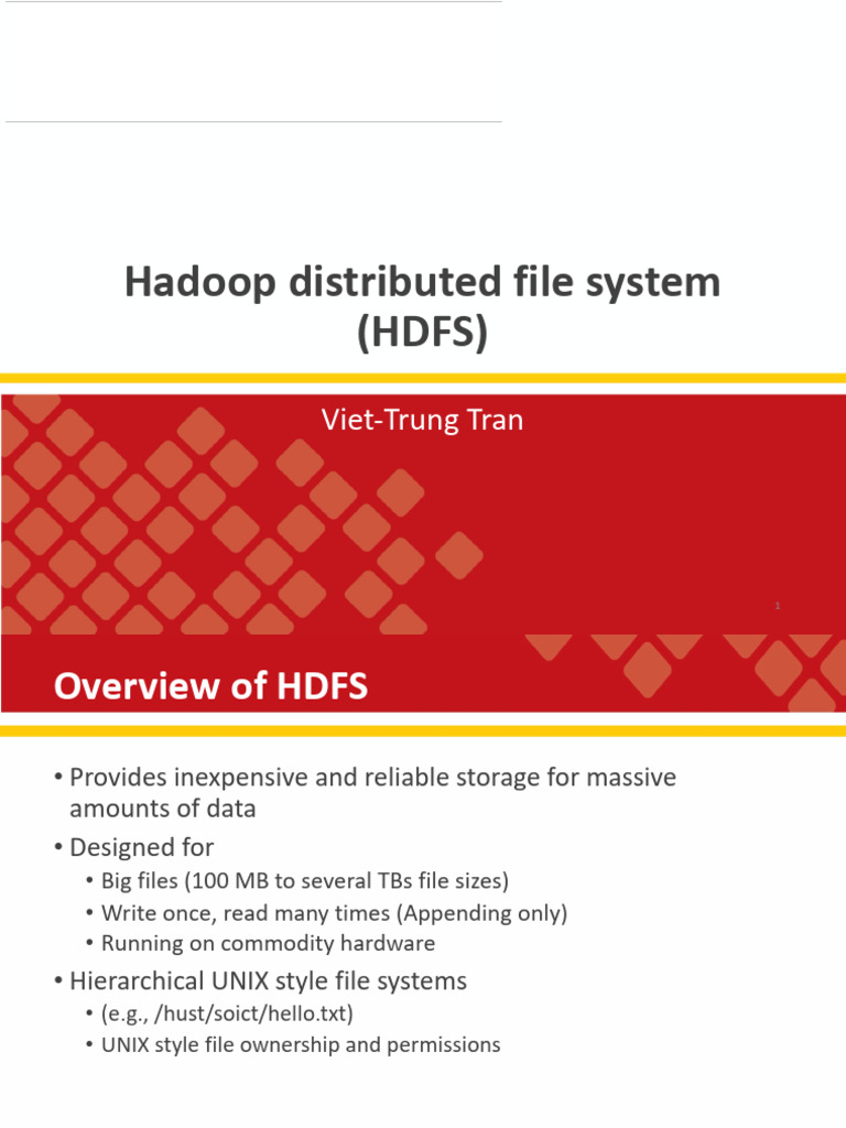 3.3_HDFS | PDF | Apache Hadoop | File System