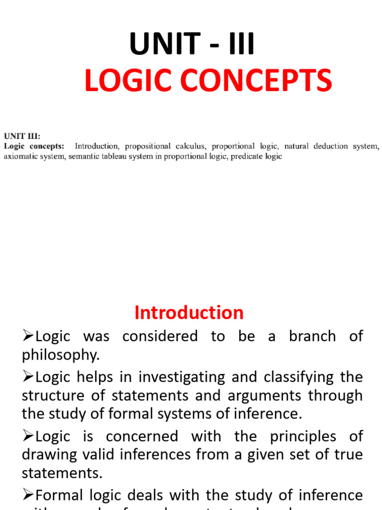 AI UNIT - 3 | PDF | Interpretation (Logic) | First Order Logic