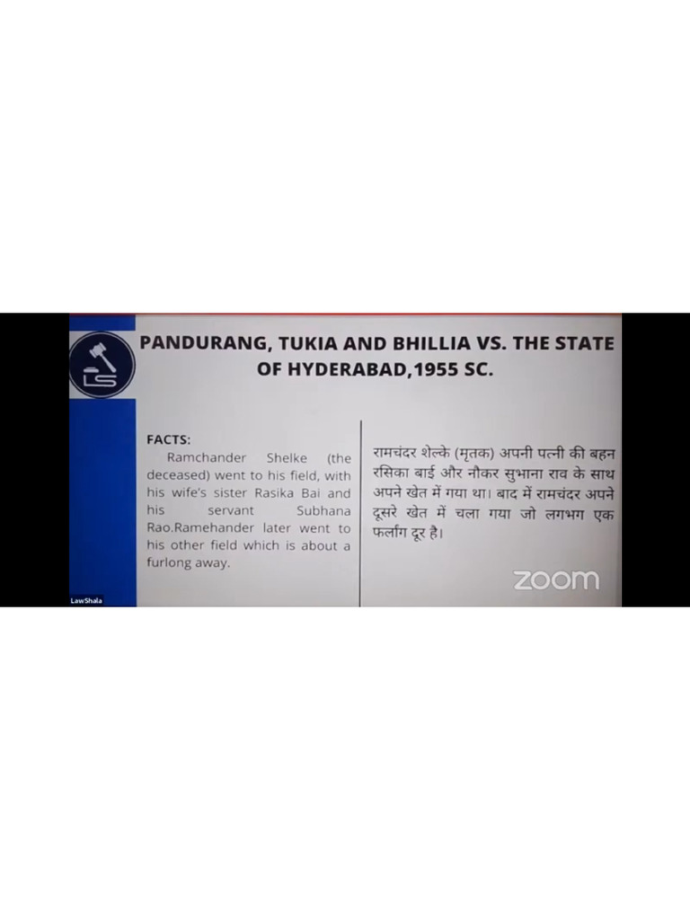 Pandurang, Tukia and Bhillia vs. The State of Hyde | PDF