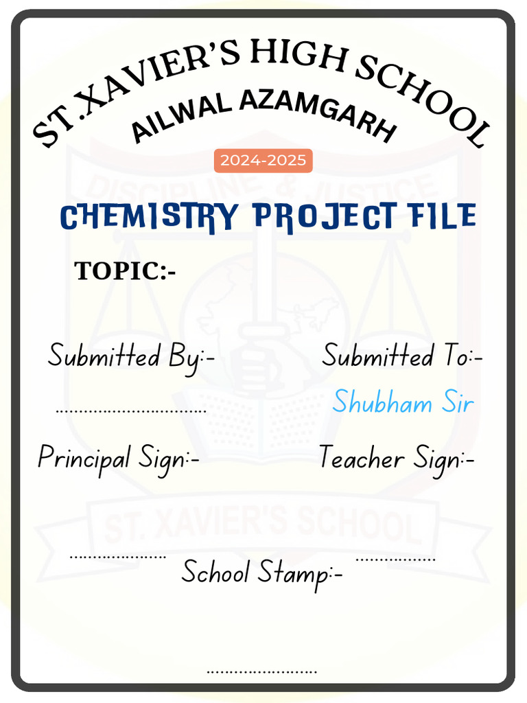 chemistry project File | PDF