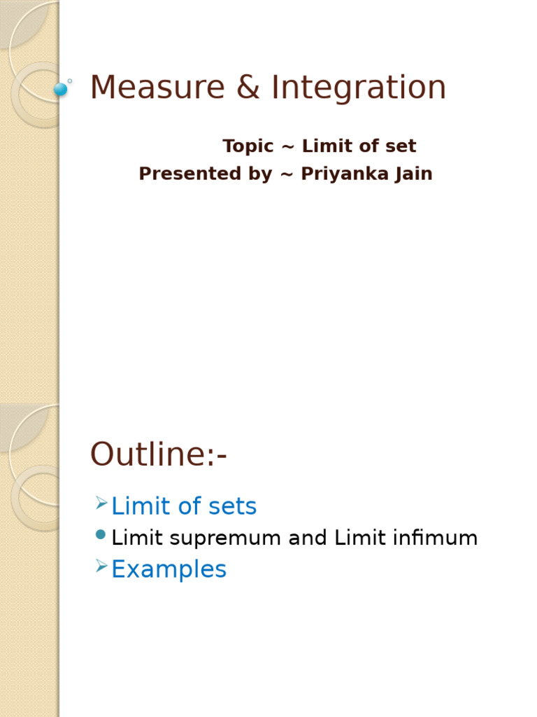 Measure & Integration | PDF