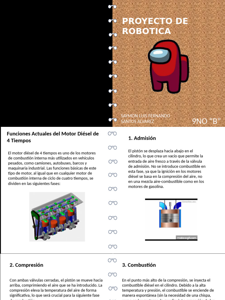proyecto 9no b L.F | PDF | Motor diesel | Motor de combustión interna