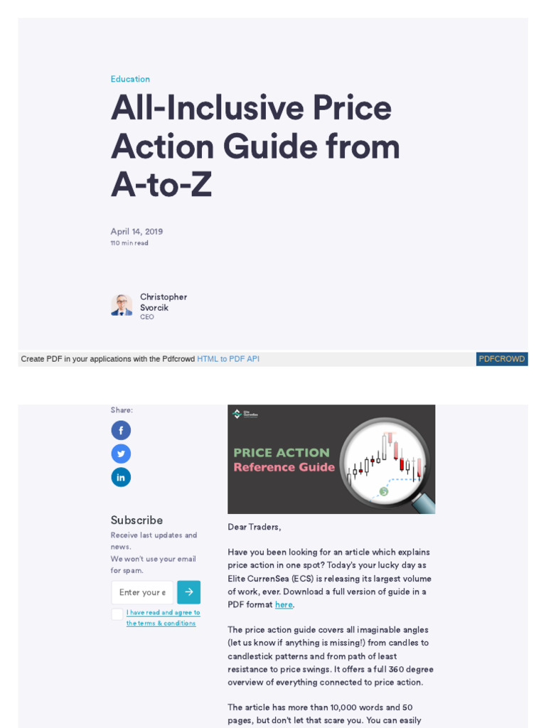 All Inclusive Price Action Guide From A To Z | PDF | Market Trend