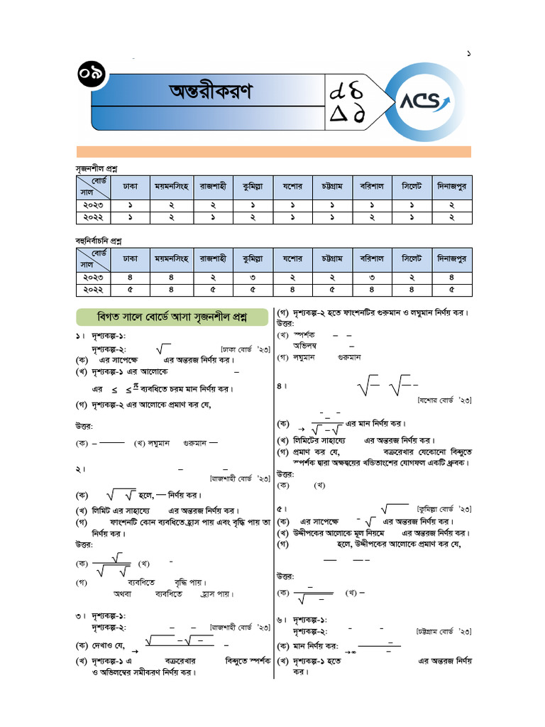 Differentiation Practice Sheet HSC FRB 24 | PDF
