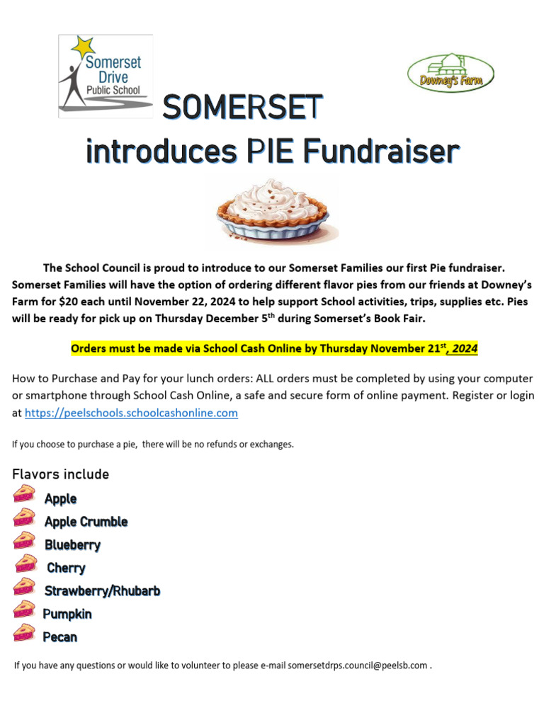 Pie Fundraiser Poster Oct 2024 | PDF