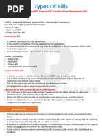 Different Types of Bills | PDF | Bill (Law) | Government