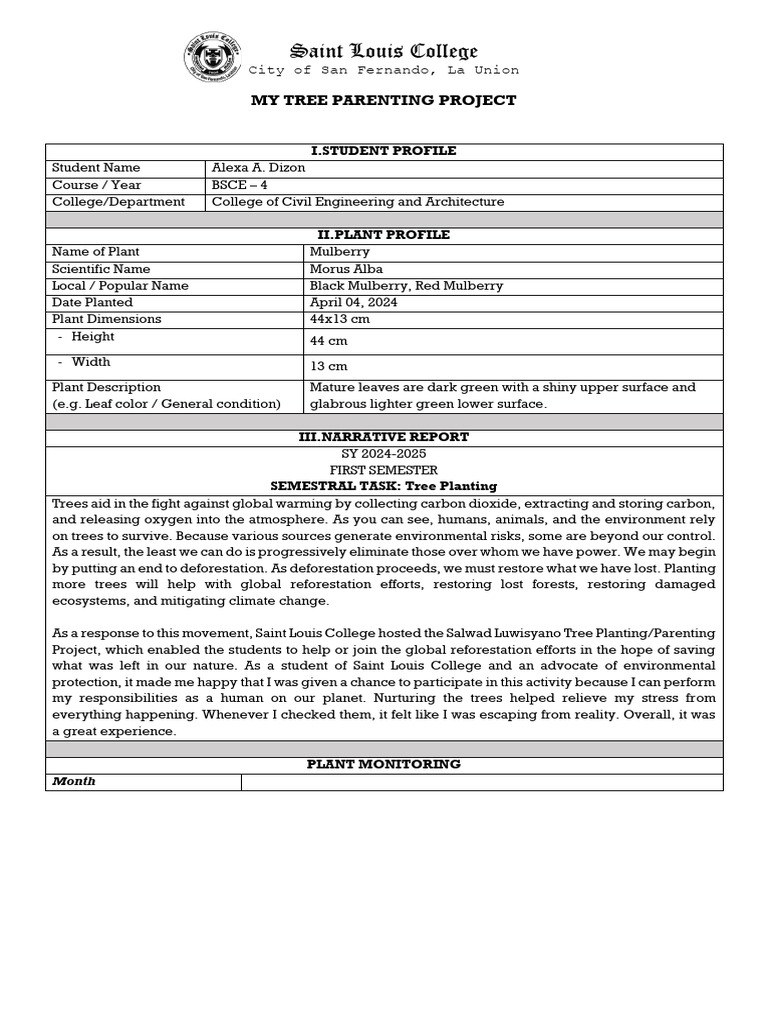 TREE-PARENTING_CFE SALENGTARUBIKELZ | PDF | Leaf | Climate Change