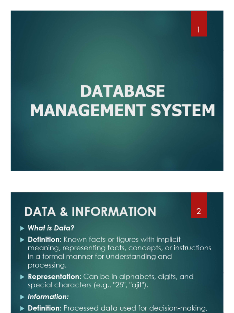 dbms1 ppt | PDF | Databases | Data Model