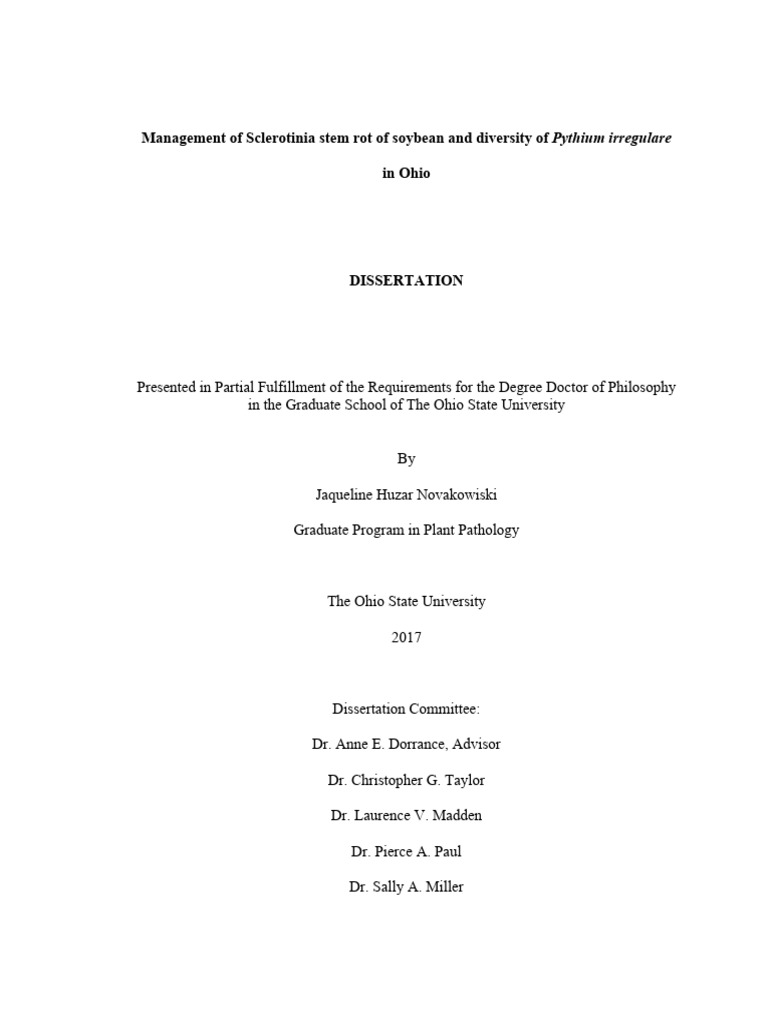 (JAQUELINA - Management of Sclerotinia Stem Rot of Soybean and ...