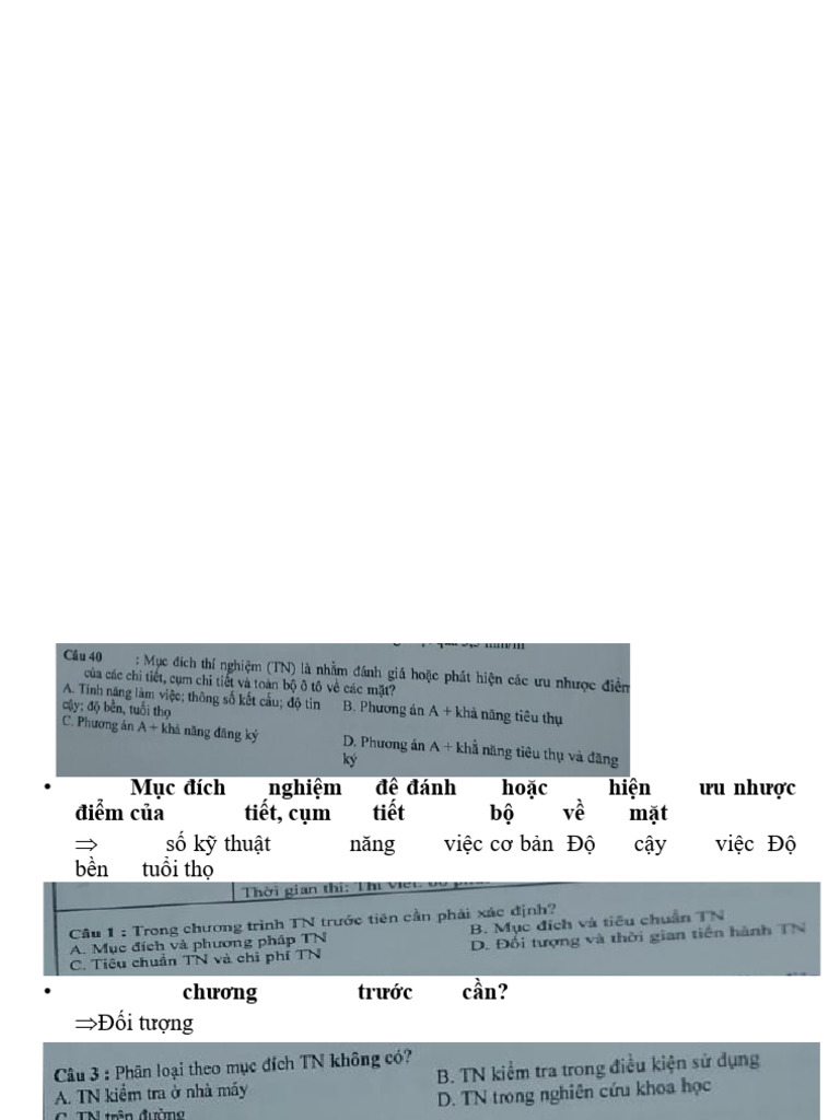 Ôn Tập CI 2024 | PDF