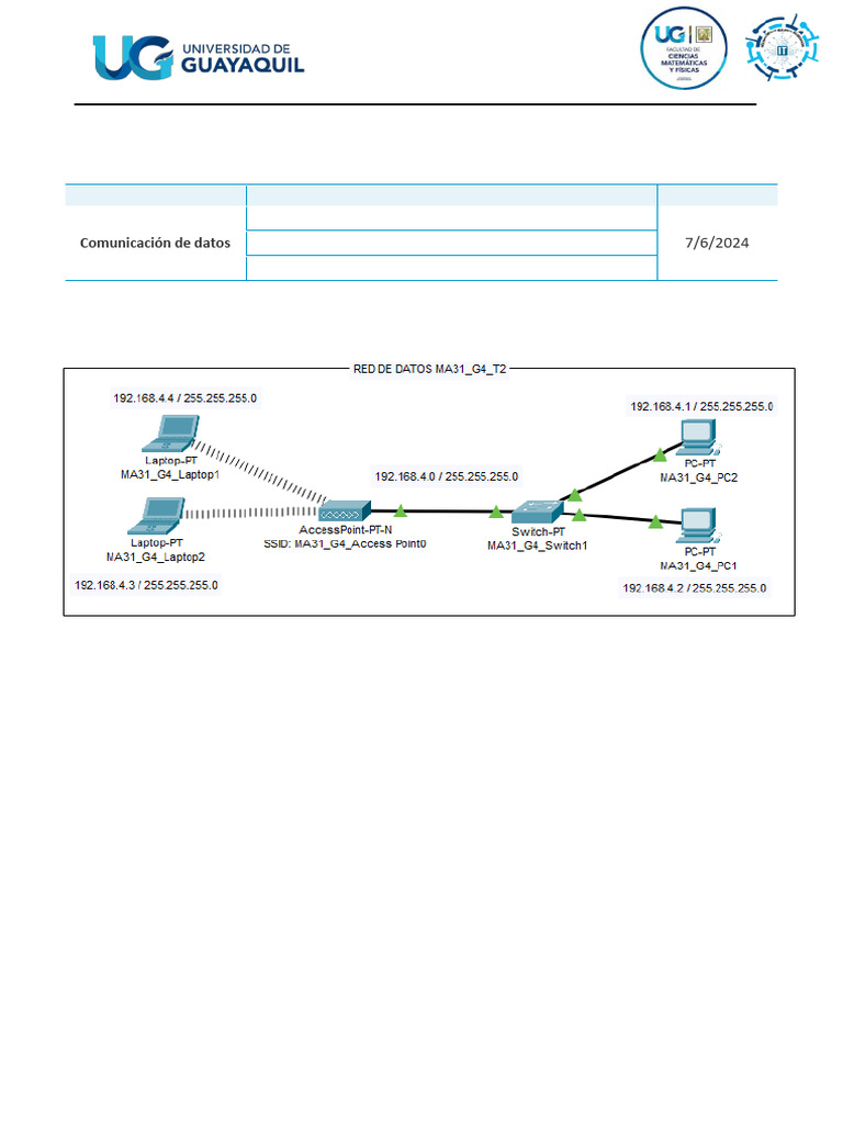 Taller #2 Dispositivos de Comunicación. | PDF | Ethernet | Protocolos de internet