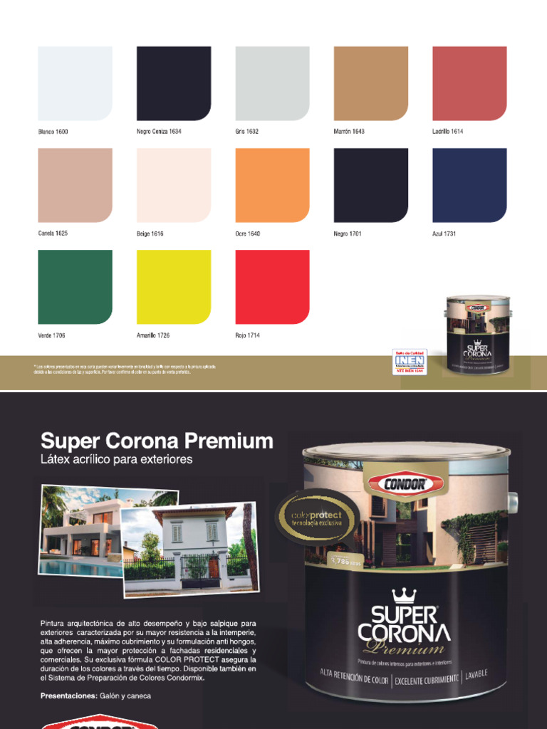 Colores Super Corona Premium | PDF