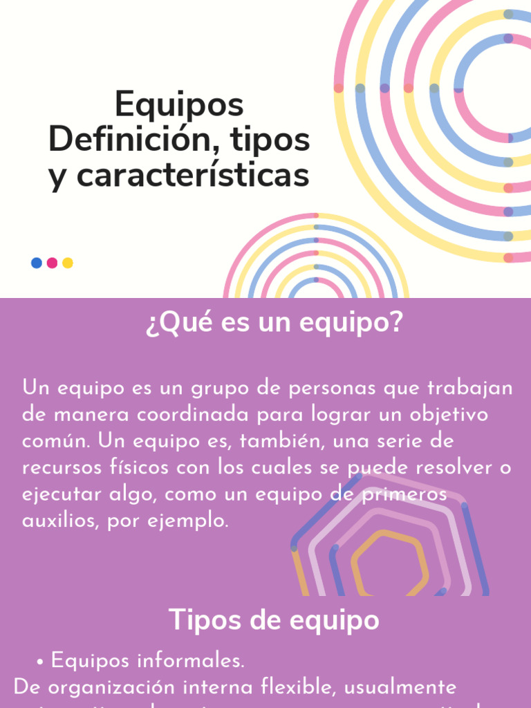Equipos Definición, Tipos y Características | PDF | Business