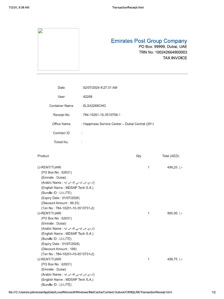 Emiratespost 2024 | PDF