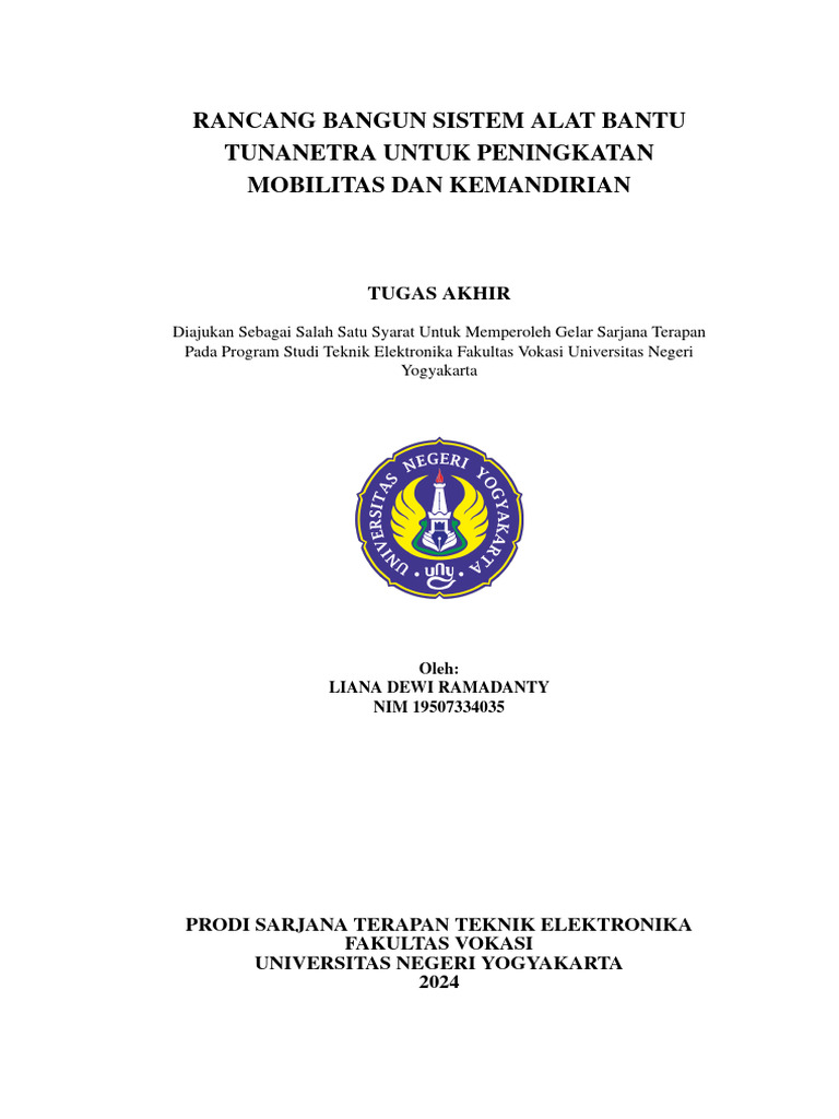 FIX Laporan TA - Liana Dewi - 19507334035 | PDF
