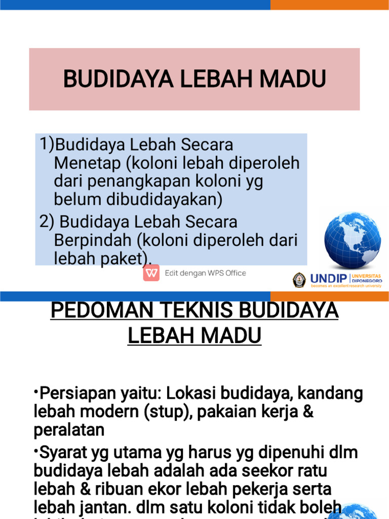 Teknis Budidaya Lebah Madu | PDF