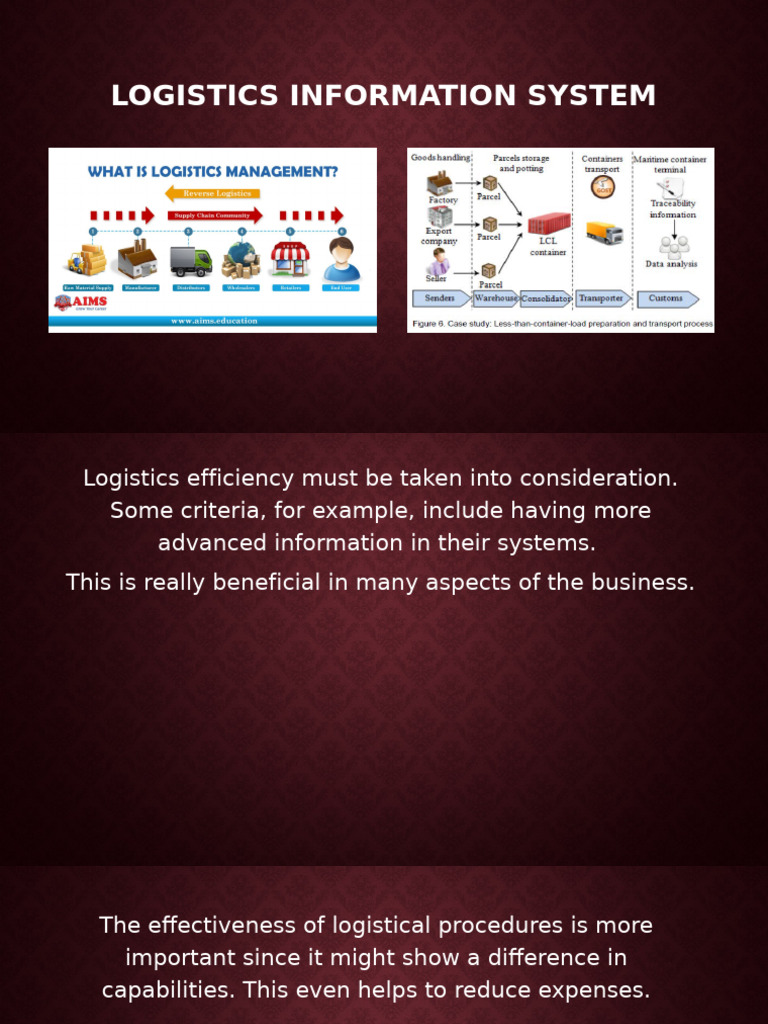 Logistics Information System | PDF