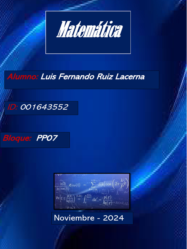 Entregable 02 - Matemática | PDF