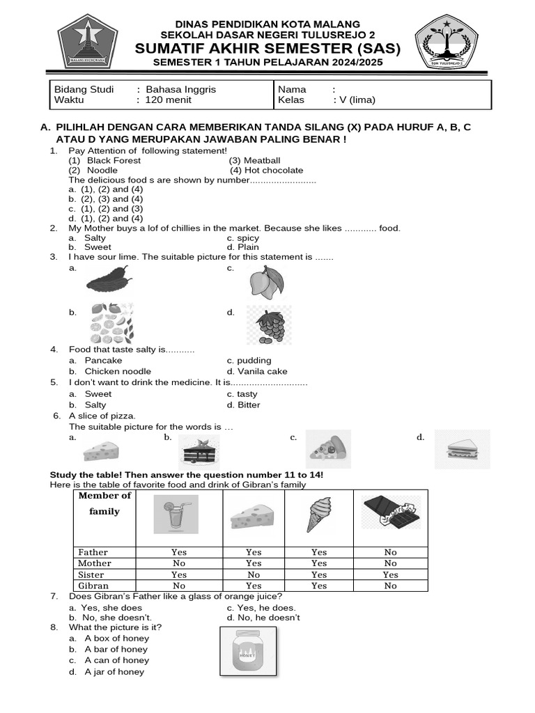 SAS 1 BING_V202425 | PDF | Taste | Asian Cuisine