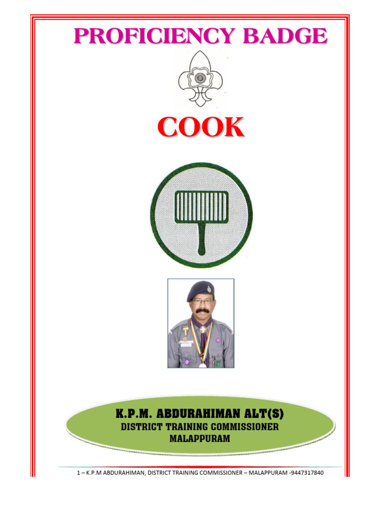 Cook Prof. Badge Scouts | PDF