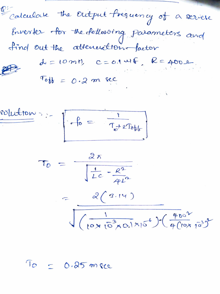 Seriese Inverter Problem | PDF